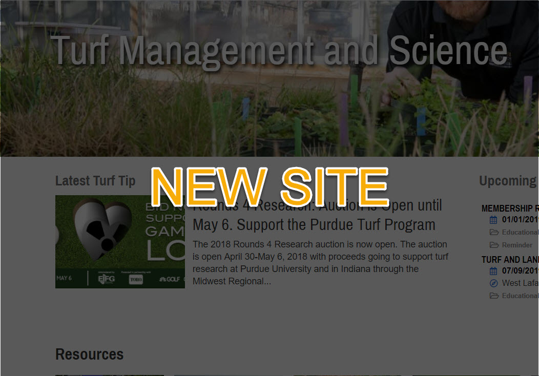 New Website Launch | Purdue University Turfgrass Science at Purdue ...